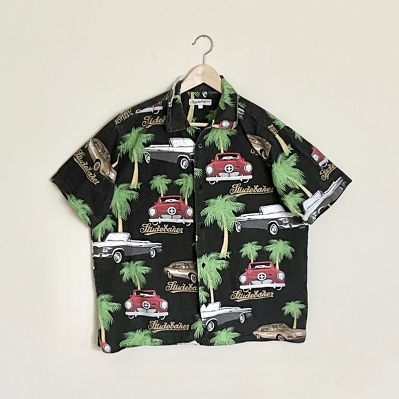 Studebaker | Shirts | Vintage Studebaker Car Hawaiian Hot Rod Palm Tree ...